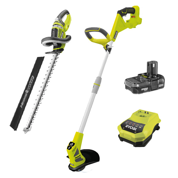 Ryobi One+ RLT1830H13 Hybrid Trimmer & Hedge Trimmer Kit