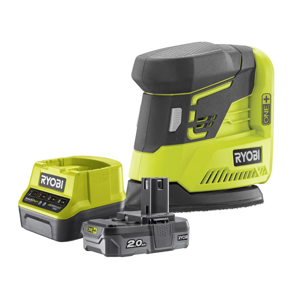 Ryobi ONE+ Palm Sander 18V R18PS-120 2.0Ah Kit