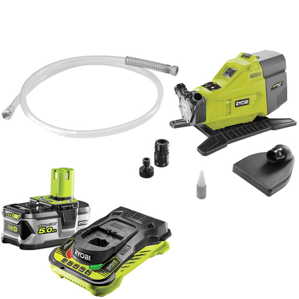 Ryobi ONE+ Transfer Pump 18V R18TP-150 5.0Ah Kit