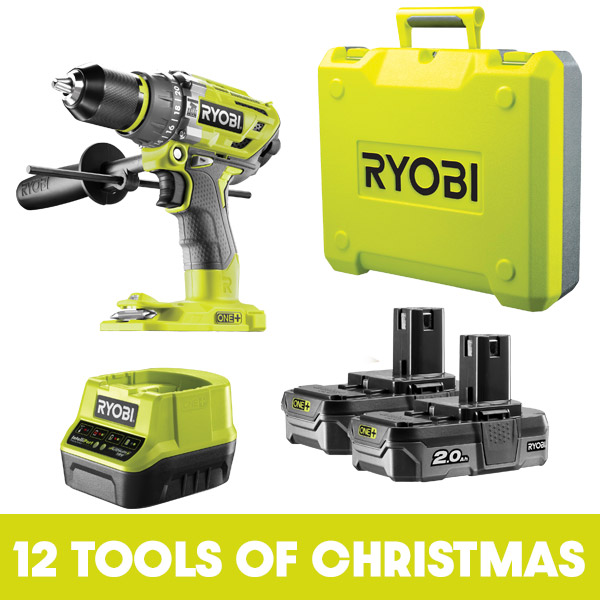 Ryobi ONE+ Brushless Combi Drill 18V R18PD7-220B 2x 2.0Ah Kit